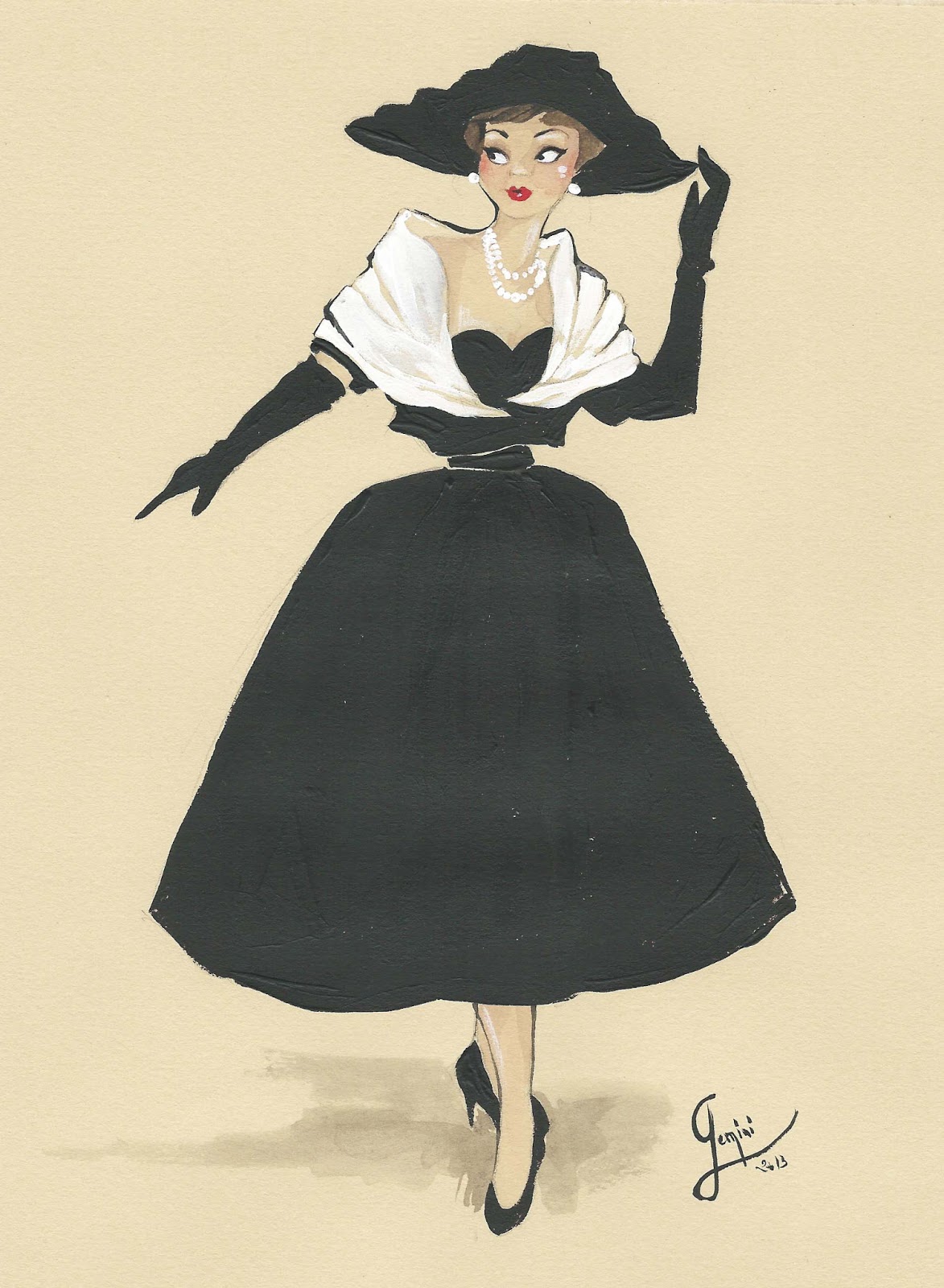 Girls Drawing Girls: 50's are back