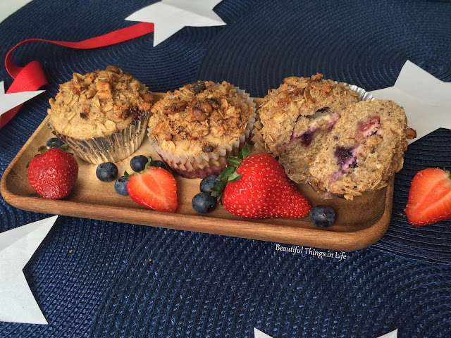 Beautiful Things in Life: 🇺🇸4th of July Breakfast Mini Muffins 🇺🇸
