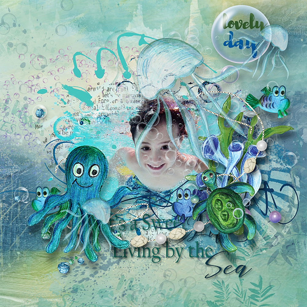 SEKADA DESIGNS: Mermaid Tales layouts inspiration