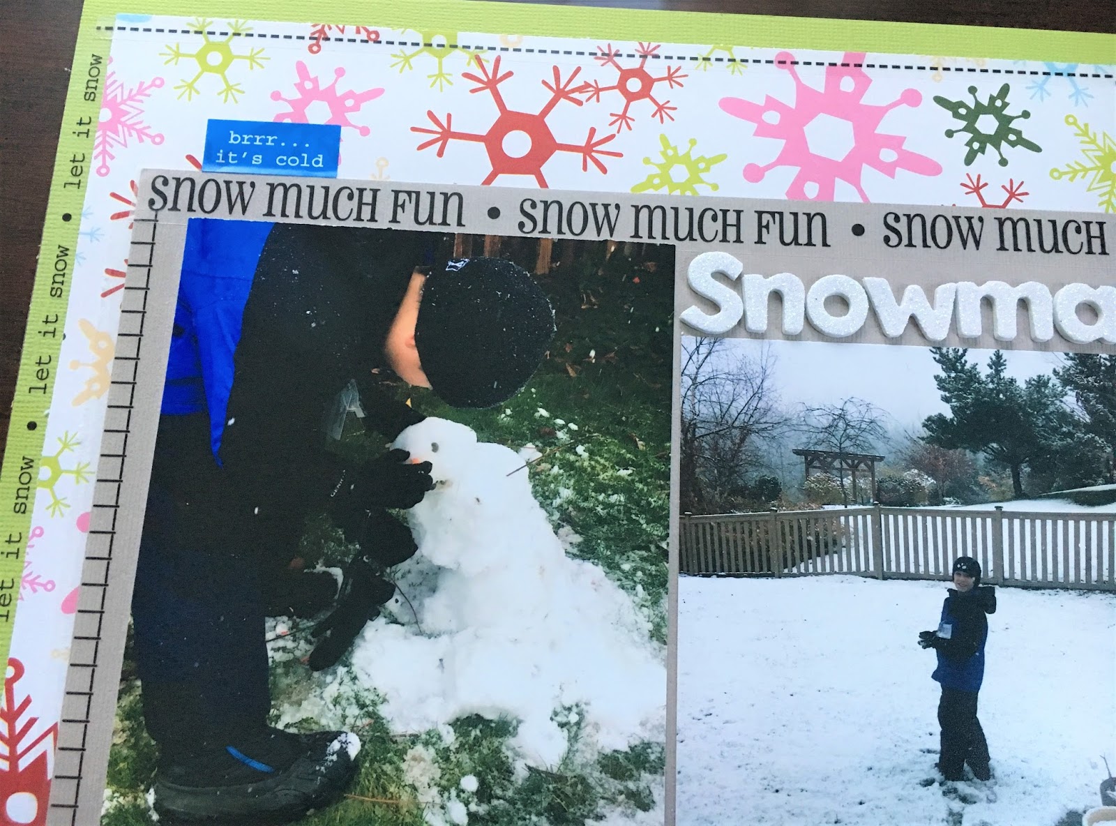 SRM Stickers: Snowman Layout by Melanie