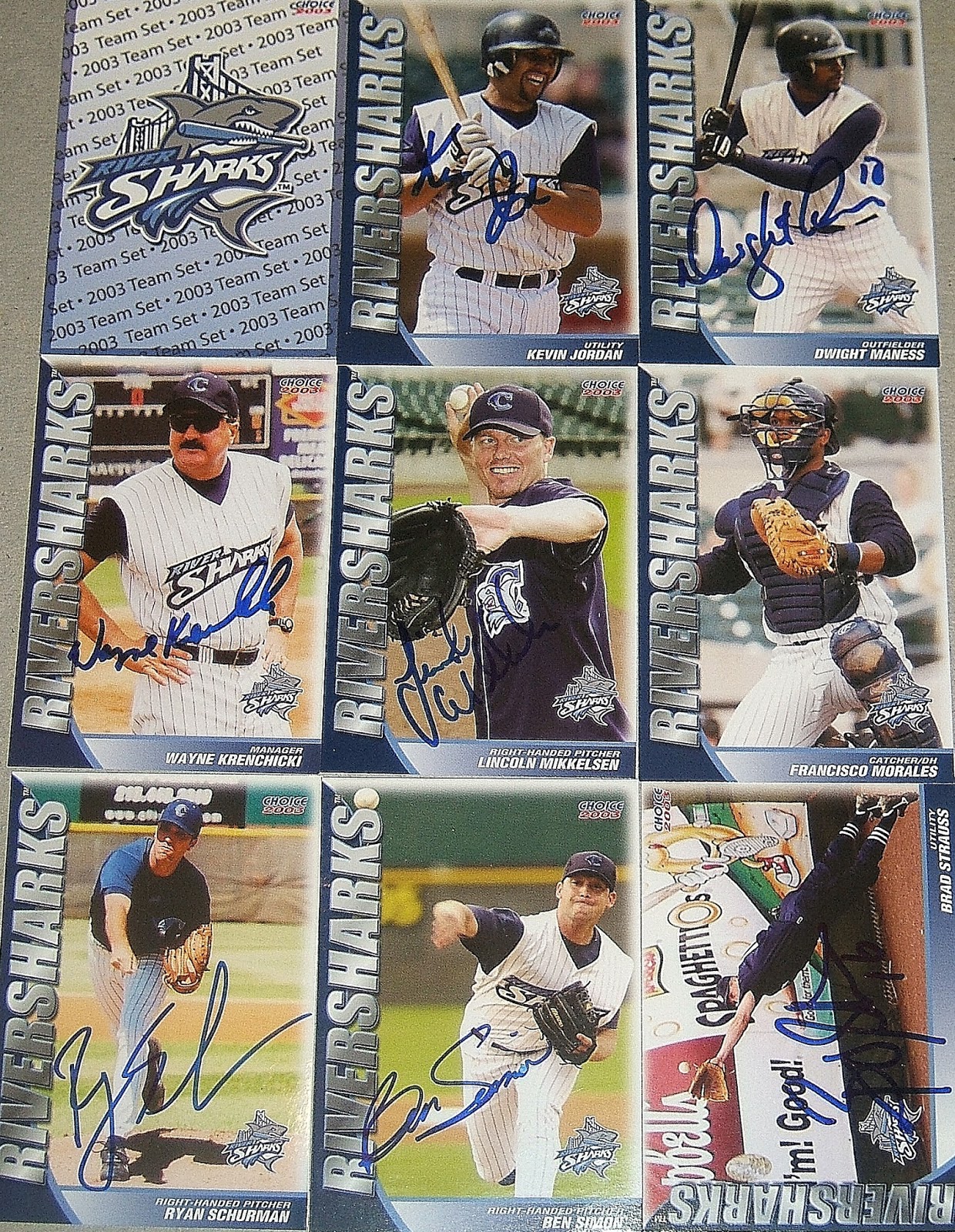Atlantic League Baseball Autographs: The Camden Riversharks Golden Years