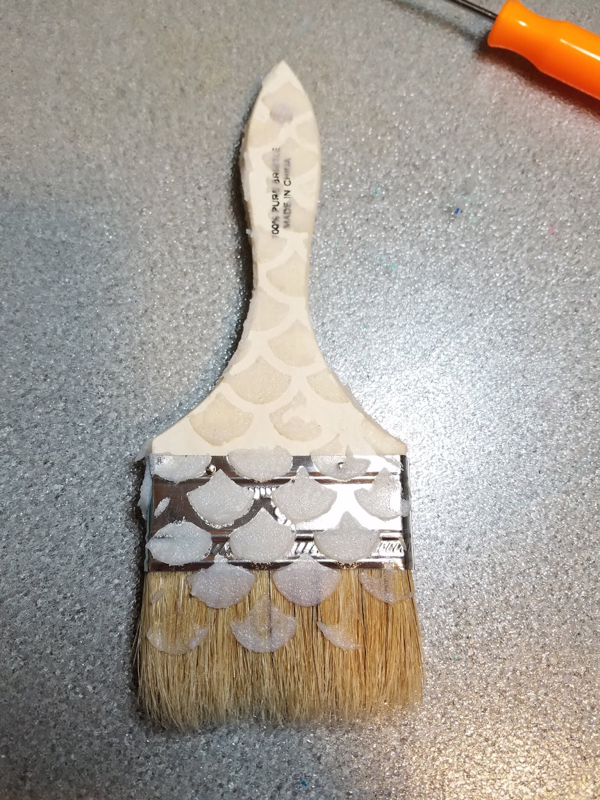 My Rusty Crown: Altered Paint Brush (Sea Life)
