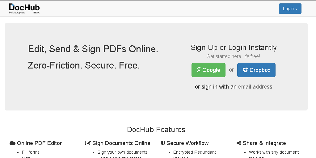 雲端文書推薦：專業俐落 DocHub 免費 PDF 線上編輯