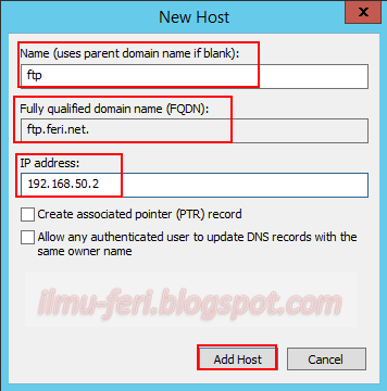 Konfigurasi FTP Login Basic User Windows Server 2012 - Ilmu Feri