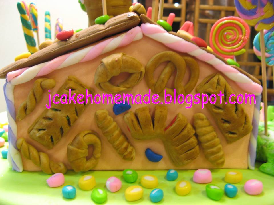Jcakehomemade: Candy house birthday cake