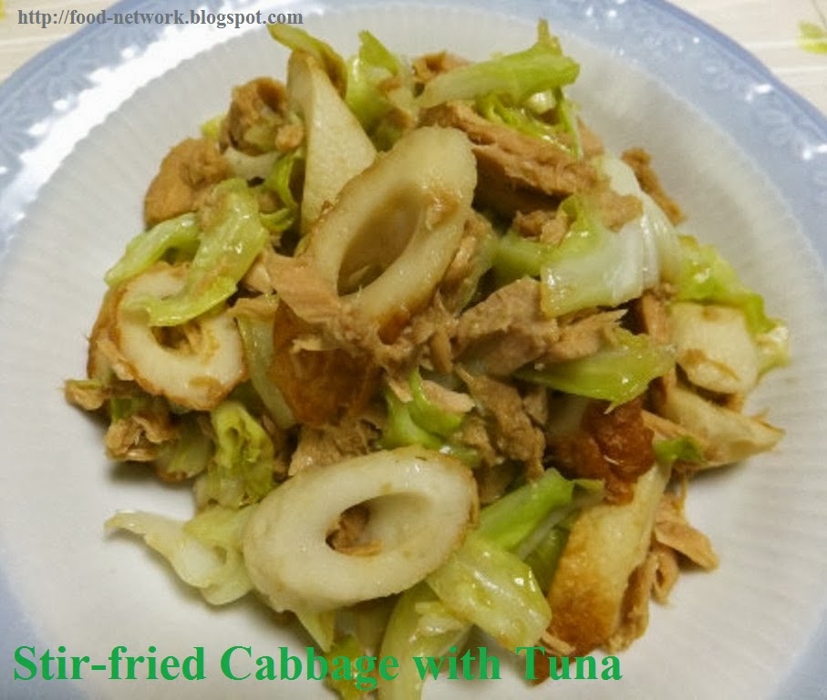 Food Network: Stir-fried Cabbage with Tuna