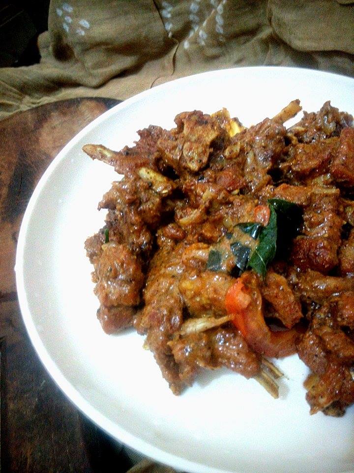 Shaain's Cooknotes: Mutton Peralan