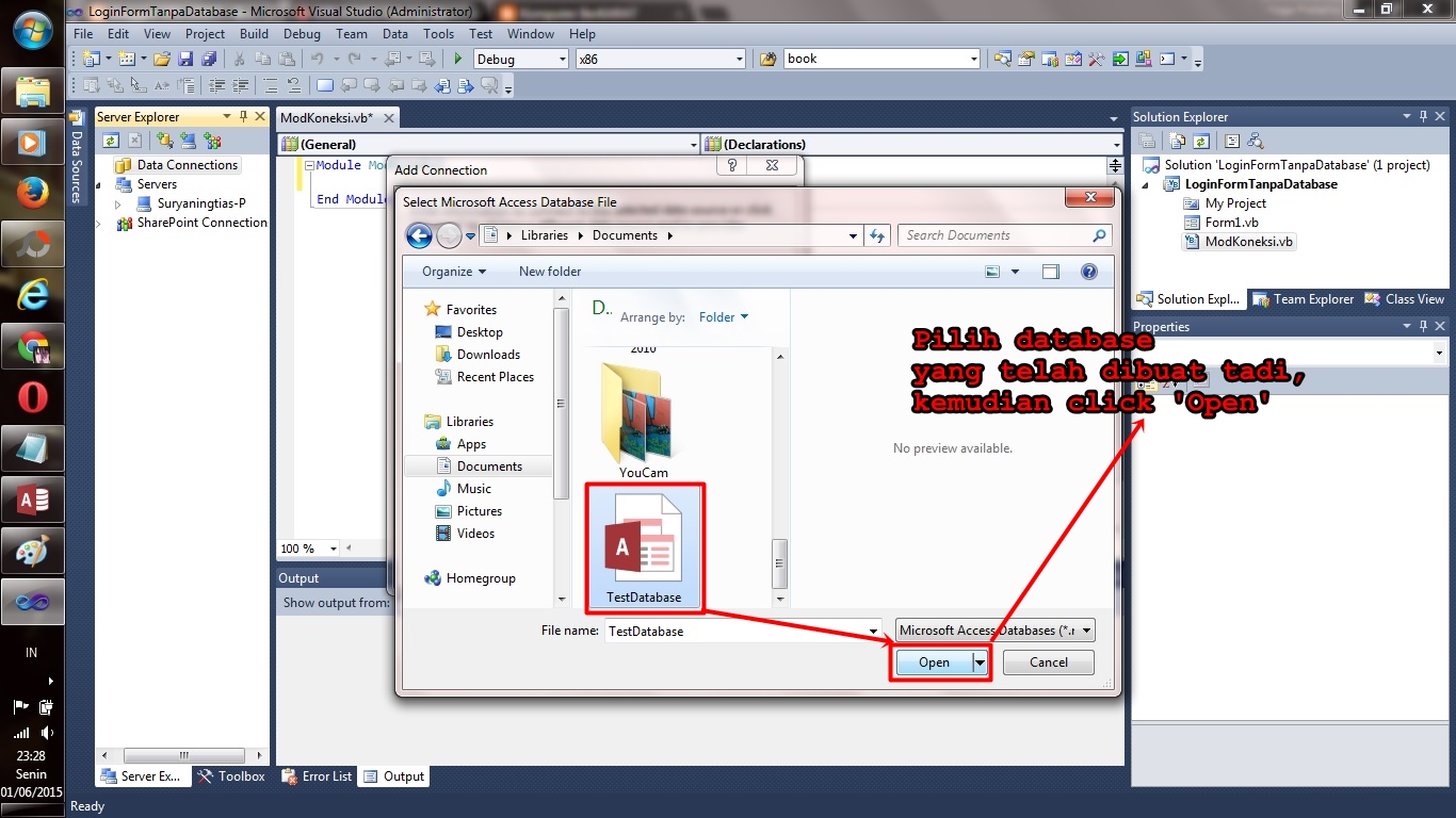 YPS CRYPT: Membuat Module Koneksi MS.Access di VB.NET