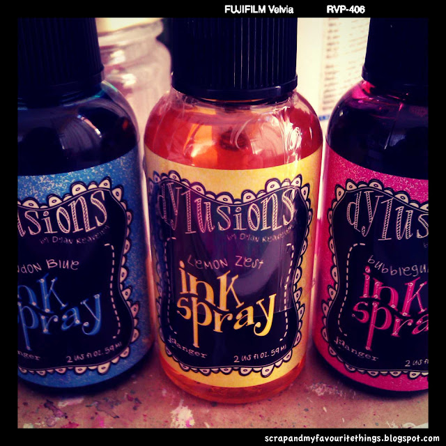 SCRAP & my favourite things: Dylusions ink spray