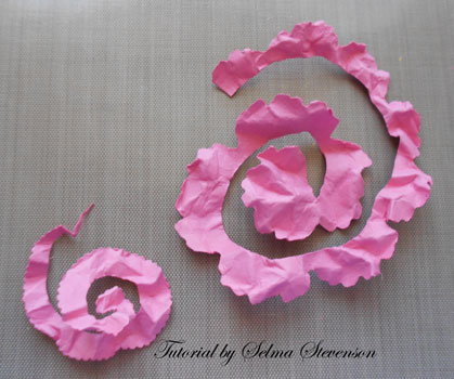Selma's Stamping Corner and Floral Designs: Spiral Rose Tutorial
