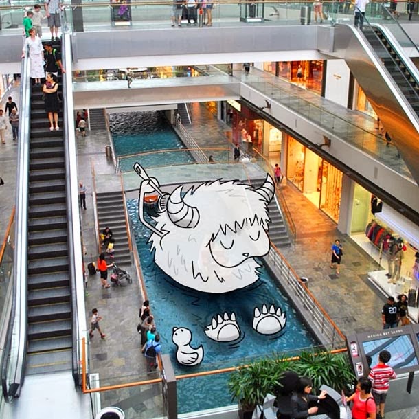 14 Gambar Apabila Kartun Doodle Comel Hidup Di Dunia Realiti Manusia