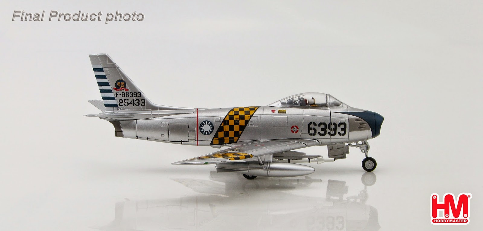Dora 9 Diecast: Final product photos HA4350 F-86F Sabre "Thunder Tigers".