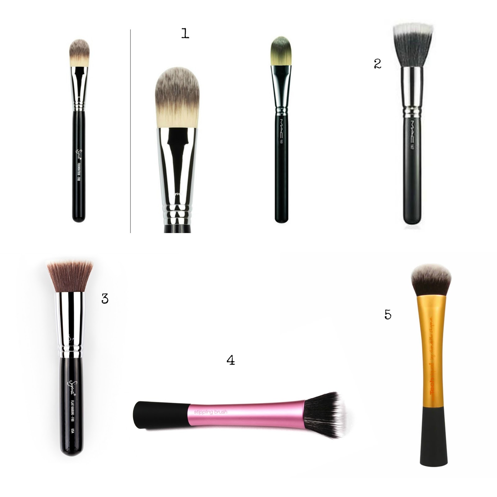 BeautyByLupe: Qué brochas uso para aplicar la base de maquillaje?