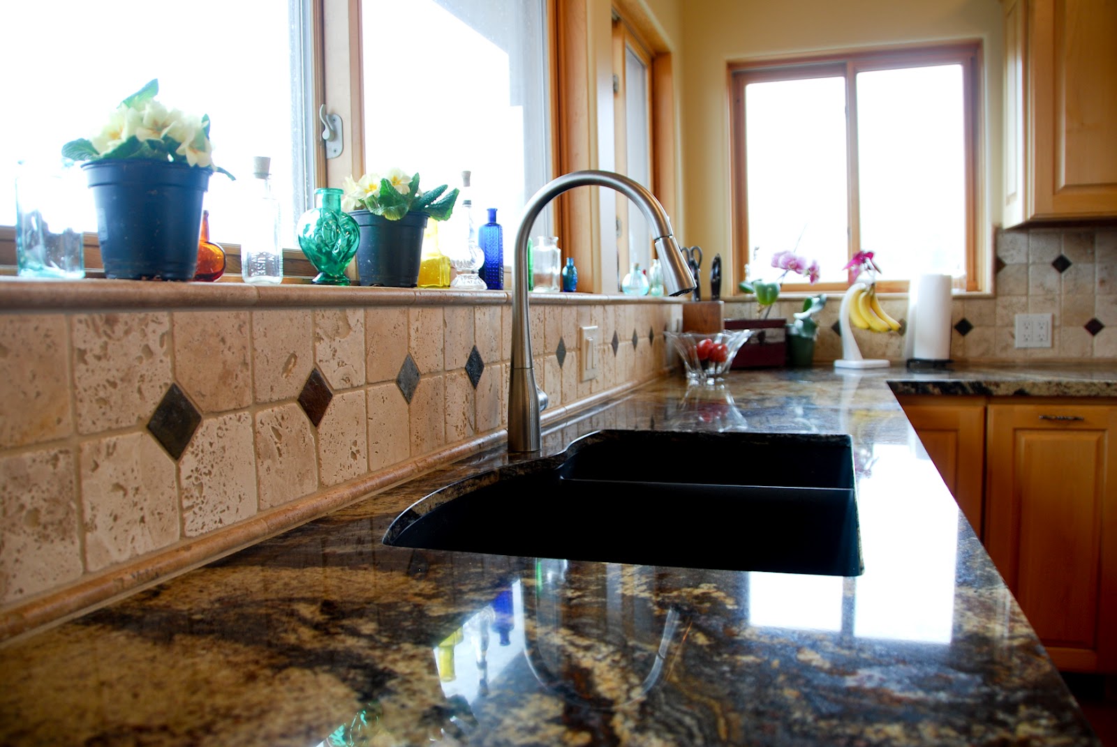 The Granite Gurus: Spectrus Granite Kitchen by MGS by Design
