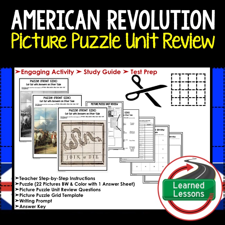 American History Picture Puzzles Test Prep, Unit Review, Study Guides ...