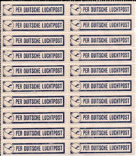 International Airmail And Priority Mail Labels: Germany: Lufthansa ...