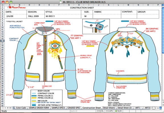 Dew's Fashion Design: TECH-PACK