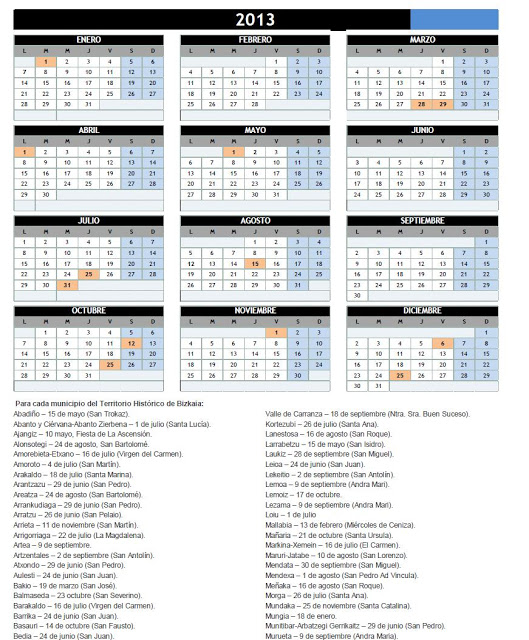 Calendario escolar para el año 2013-2014 | calendars - kalendar ...
