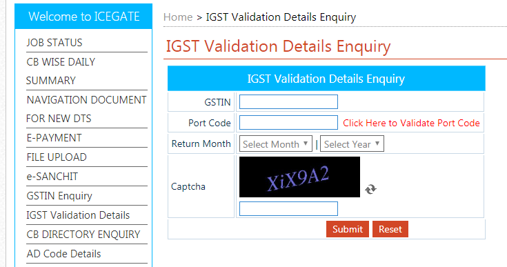GST TIPS : HOW TO TRACK IGST REFUND AND IGST VALIDATION ENQUIRY ON ...