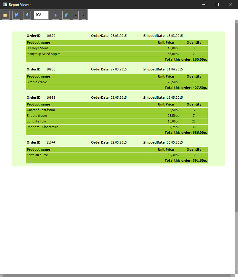 How to make a report viewer on Avalonia and FastReport Open Source. Part 2