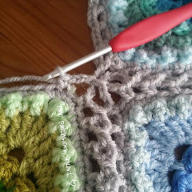 The Patchwork Heart: Continuous Flat Braid Join ~ a tutorial in UK terms