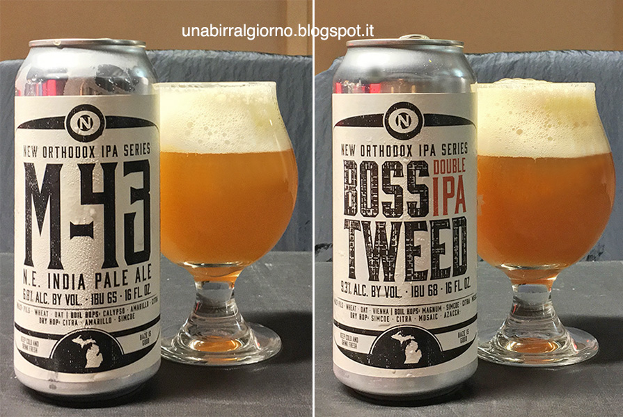 UNA BIRRA AL GIORNO: Old Nation: M-43 IPA & Boss Tweed Double IPA