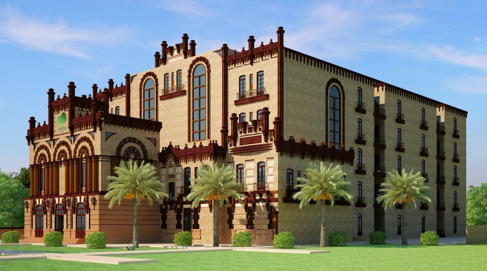 casatreschic interior: Marriage Banquet Hall 3D Front elevation ...