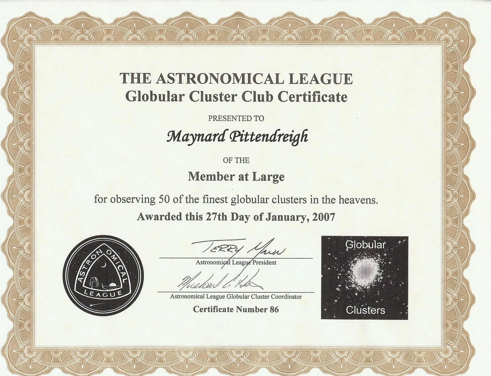 My View Of The Universe: ASTRONOMICAL LEAGUE OBSERVING PROGRAMS