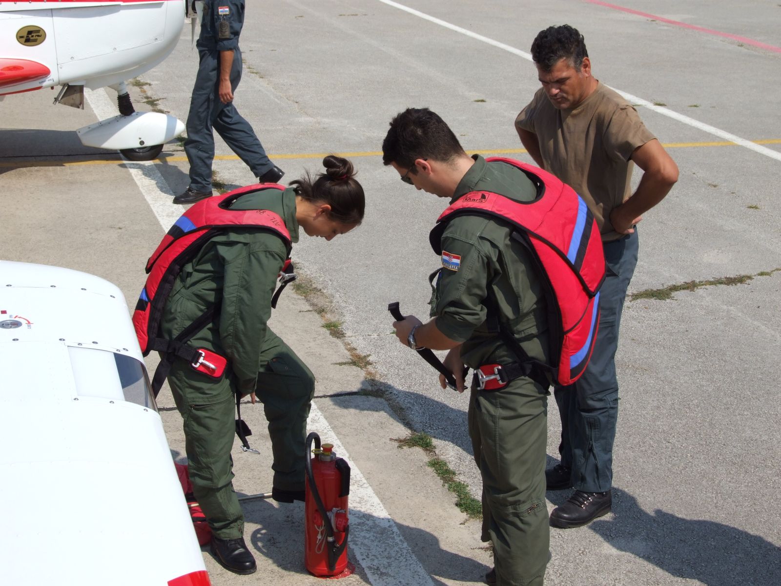 Female Student Pilot of Croatian Air Force Training on Zlin Z 42 L ...