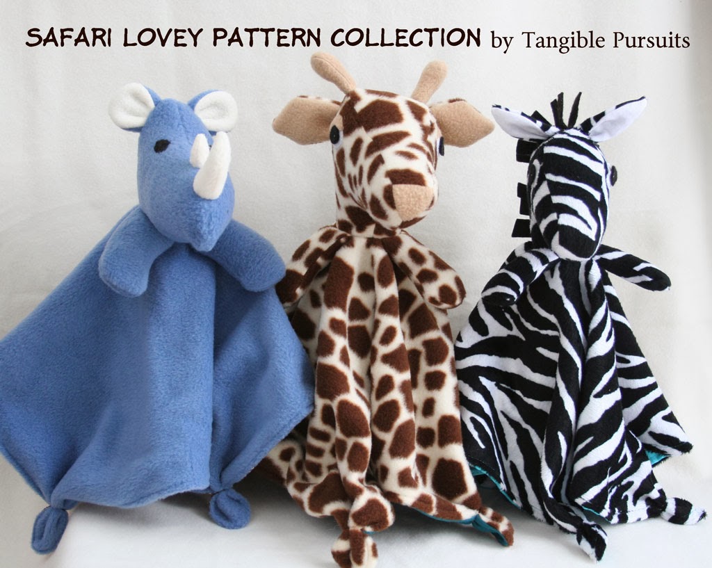 Tangible Pursuits: Zebra Lovey Blanket Pattern and Lovey Pattern ...
