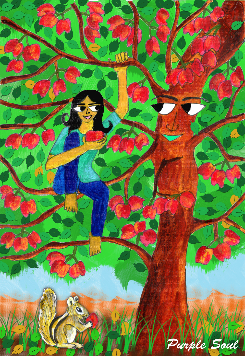 Riding a Rainbow: Climbing the Apple Tree!