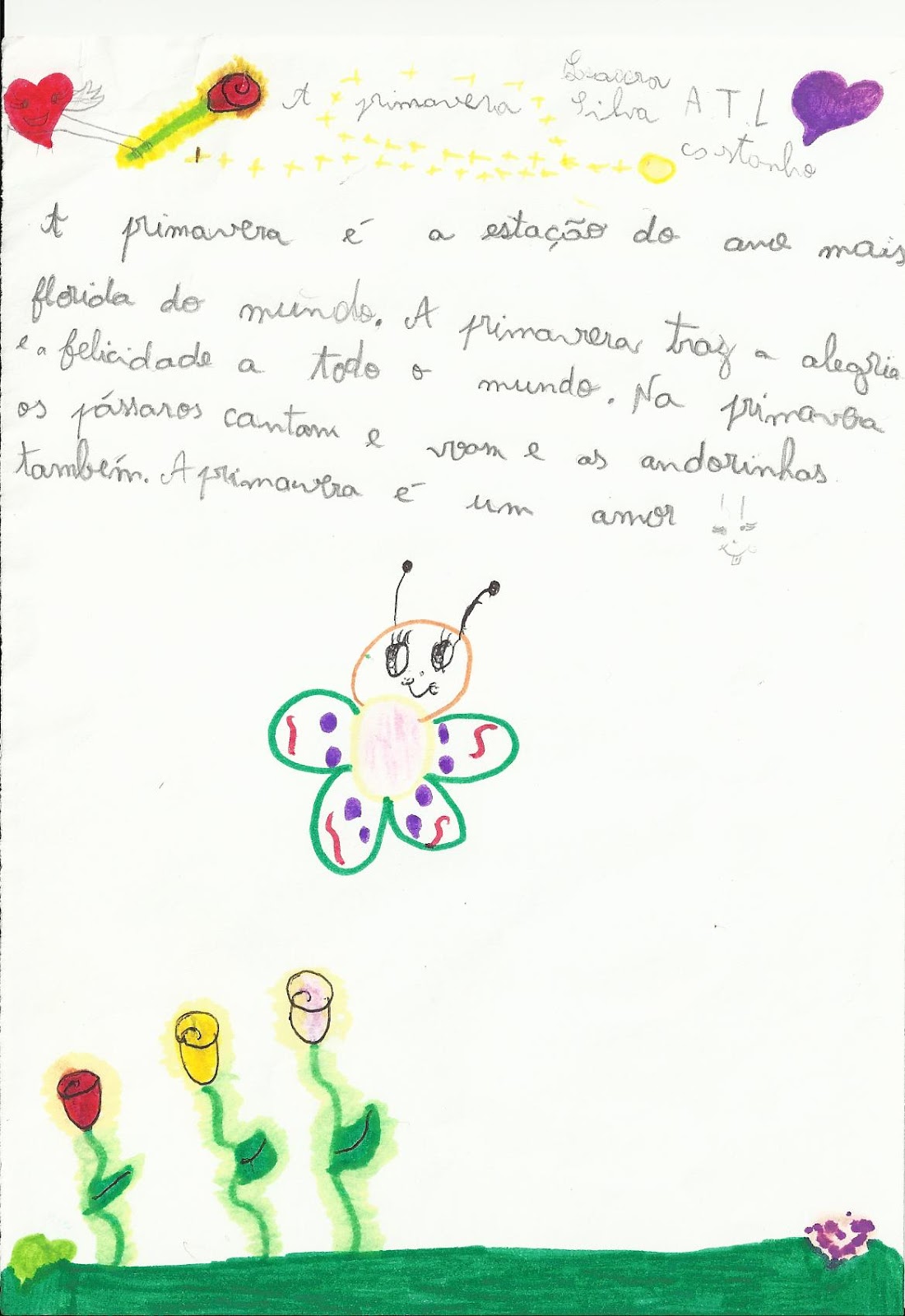 Sementes de Artistas: Texto sobre a primavera