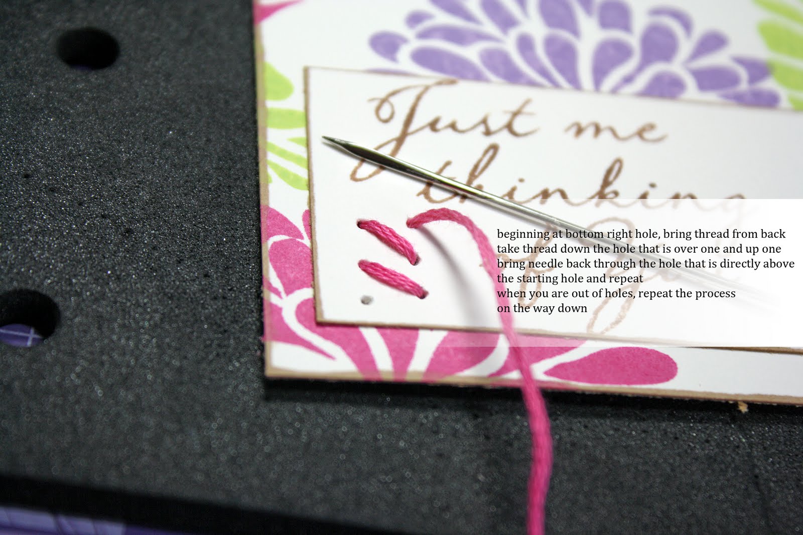 My Pink Mexico: Picture Tutorial: Colorbox Chalk Inks & Hero Arts Stamps