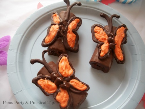 Pams Party & Practical Tips: Butterfly Cake Rolls