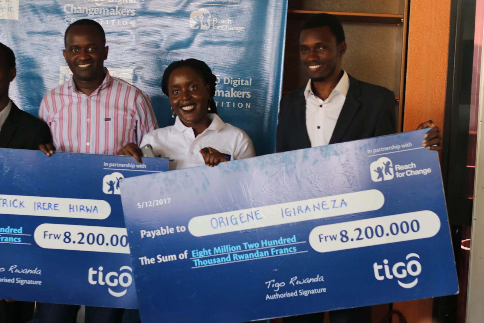 Tigo Rwanda/Blog: Three win Frw 8.2 million as Tigo Rwanda, Reach for ...