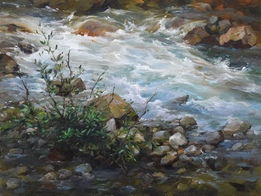 My Paintings: A Running Stream