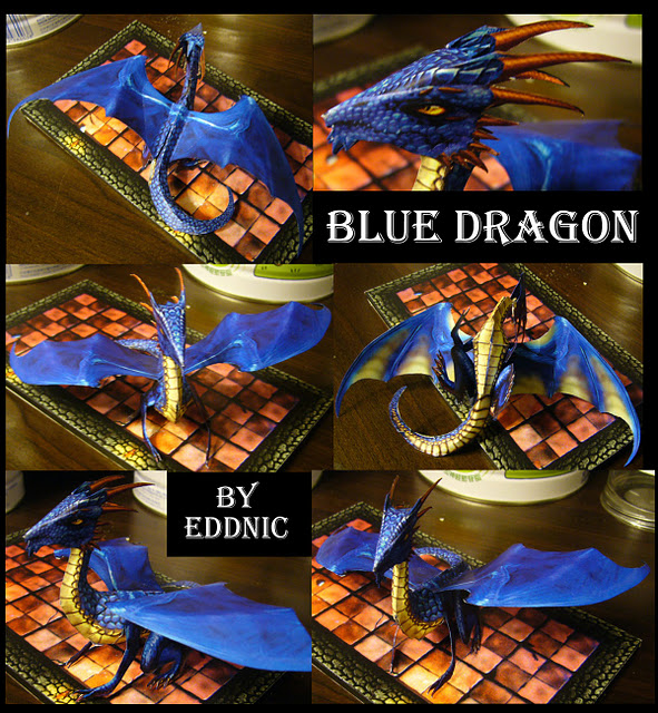 Blue Dragon Papercraft | Papercraft Paradise | PaperCrafts | Paper ...