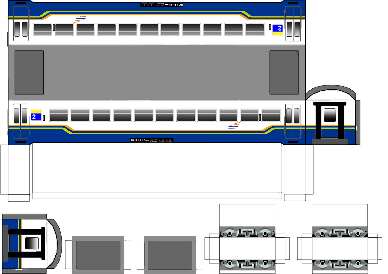 Cara Membuat Papercraft Kereta Api Indonesia