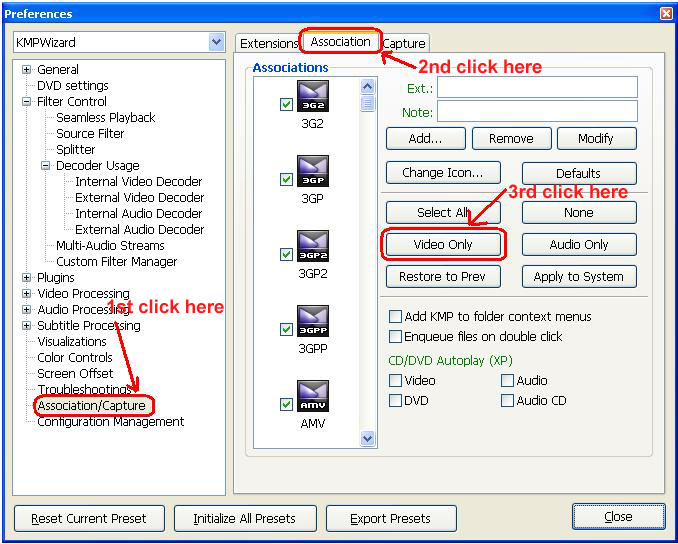 How To Make KMPlayer as Default Program To Open All Video Files | I am ...