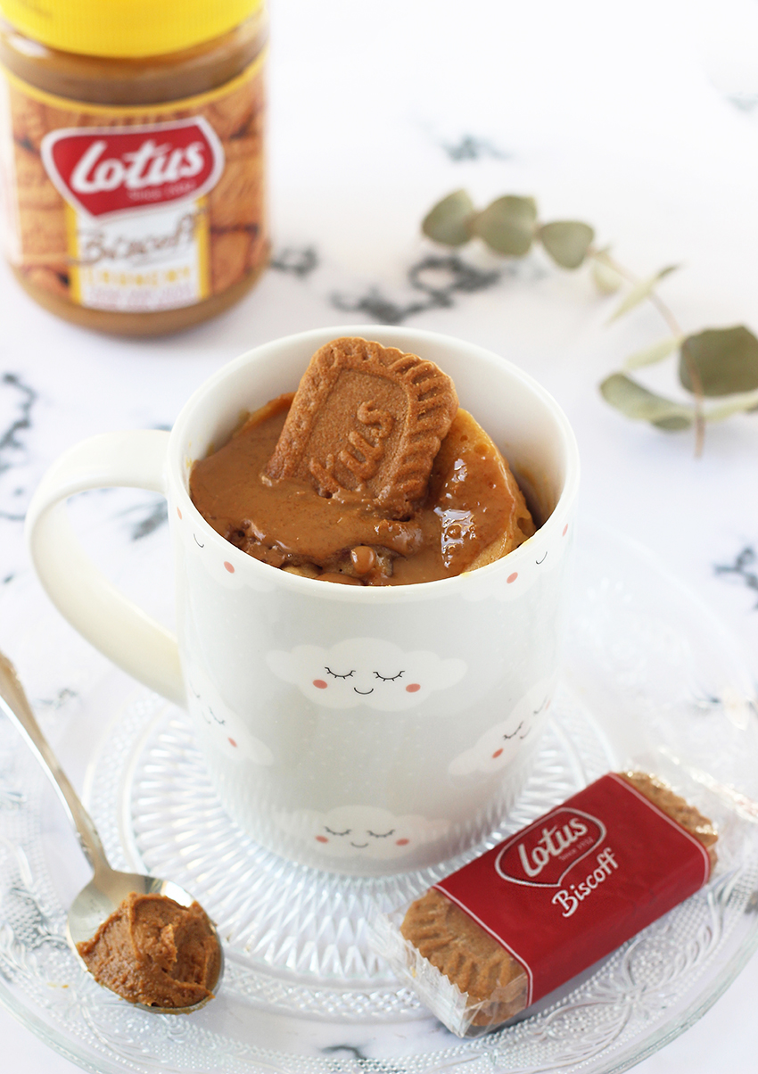 Jarita's Cookies: Mugcake de Crema Lotus Biscoff