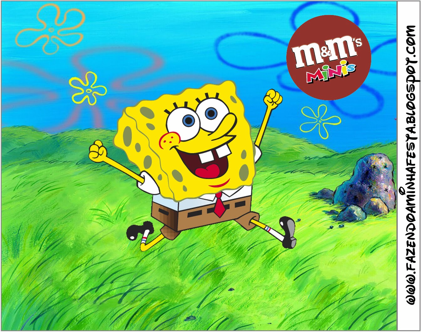 SpongeBob SquarePants: Free Printable Candy Bar Labels. - Oh My Fiesta ...