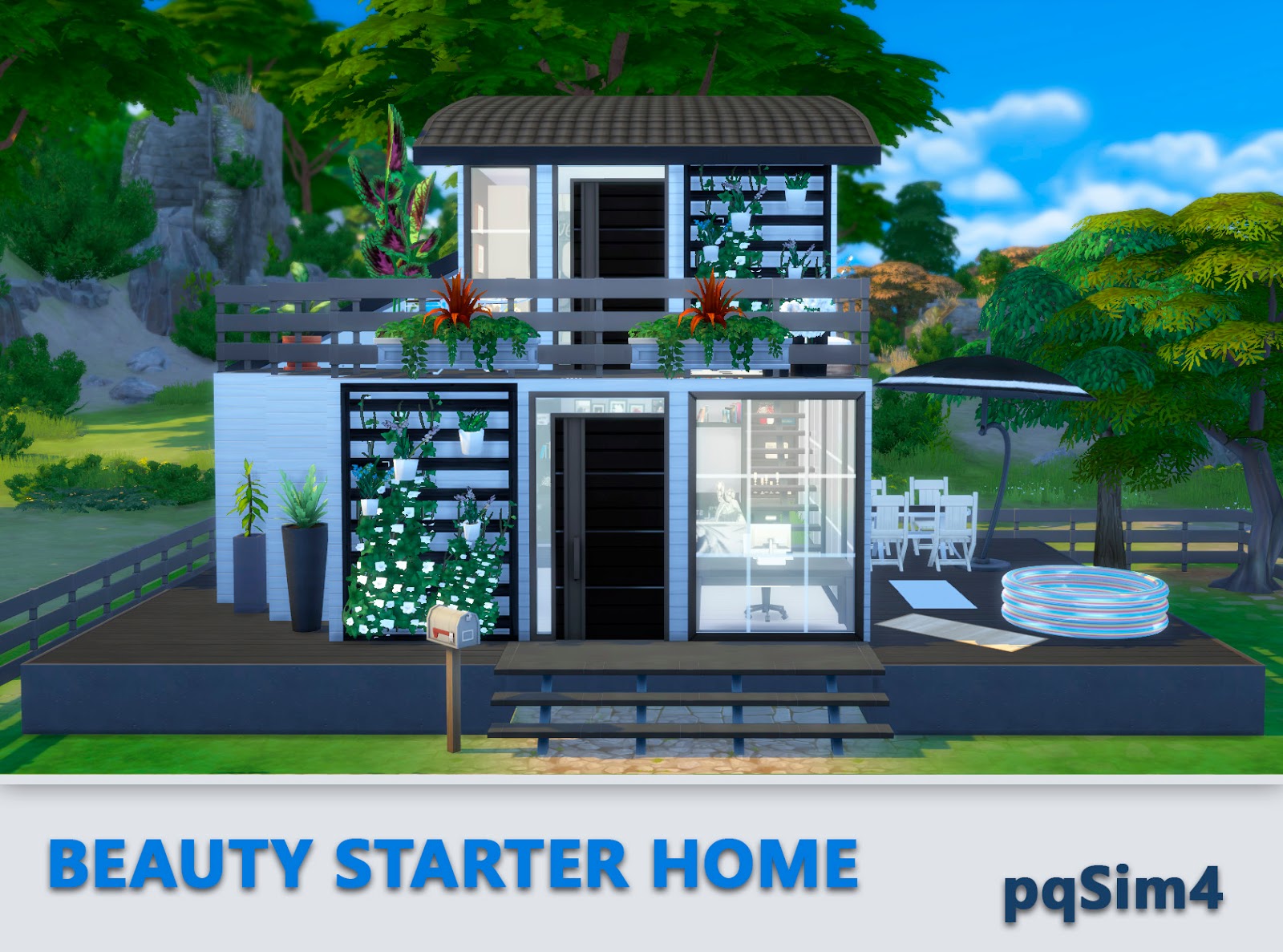Beauty Starter Home. Sims 4 Custom Content.