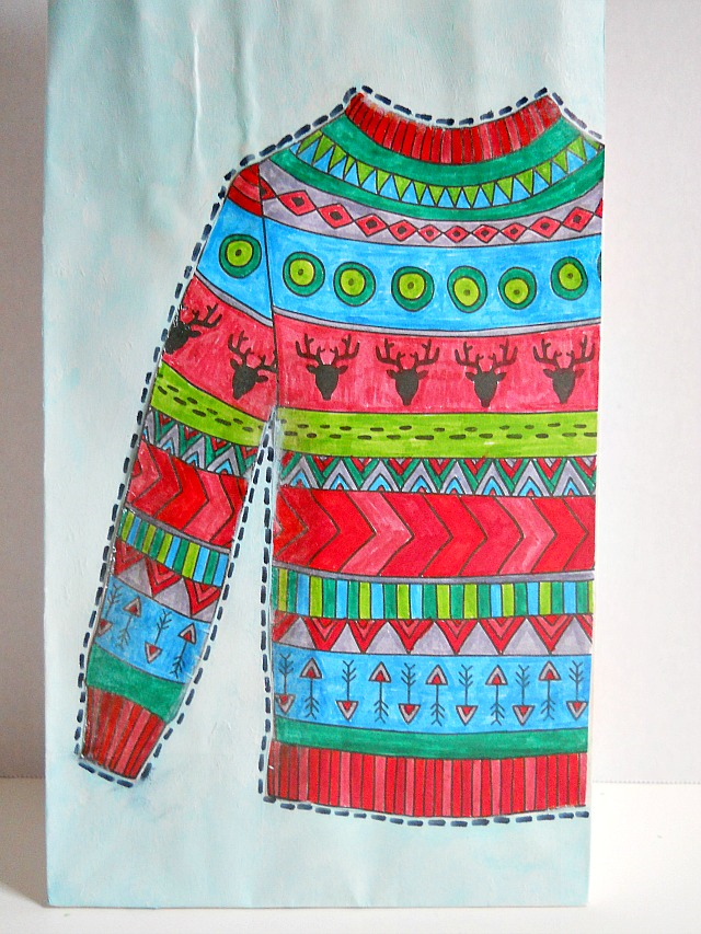 3 Ways To Use Coloring Book Pages As Holiday Wrapping - Running With A ...