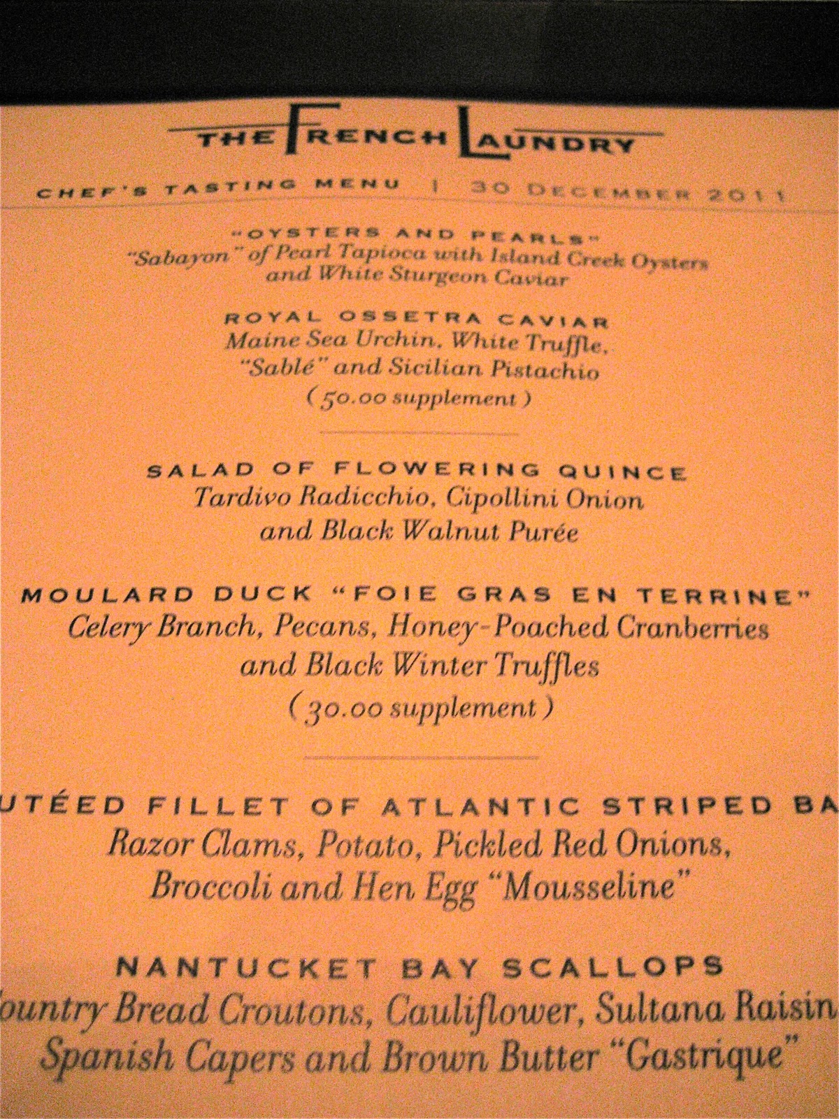 The Lush Chef: Dining in Heaven at The French Laundry