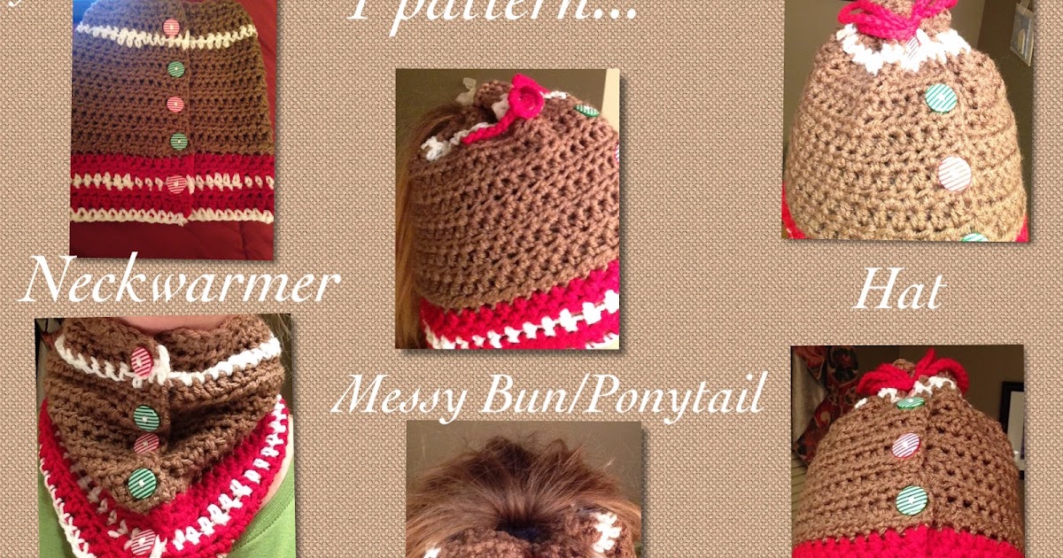 The Perfect Stitch...: Gingerbread All-In-One Hat & Neckwarmer...