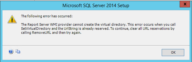 Henks Blog The Report Server Wmi Provider Cannot Create The Virtual Directory Sql Upgrade