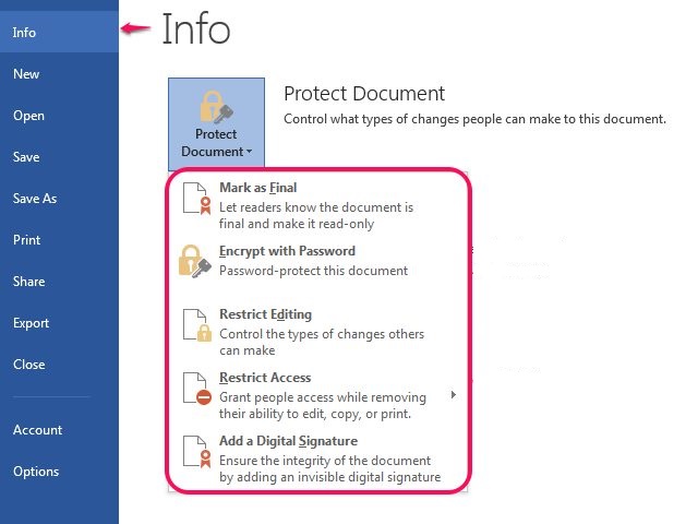 Fieldcraft, Survival, and Security: Protect Your Microsoft Word Documents