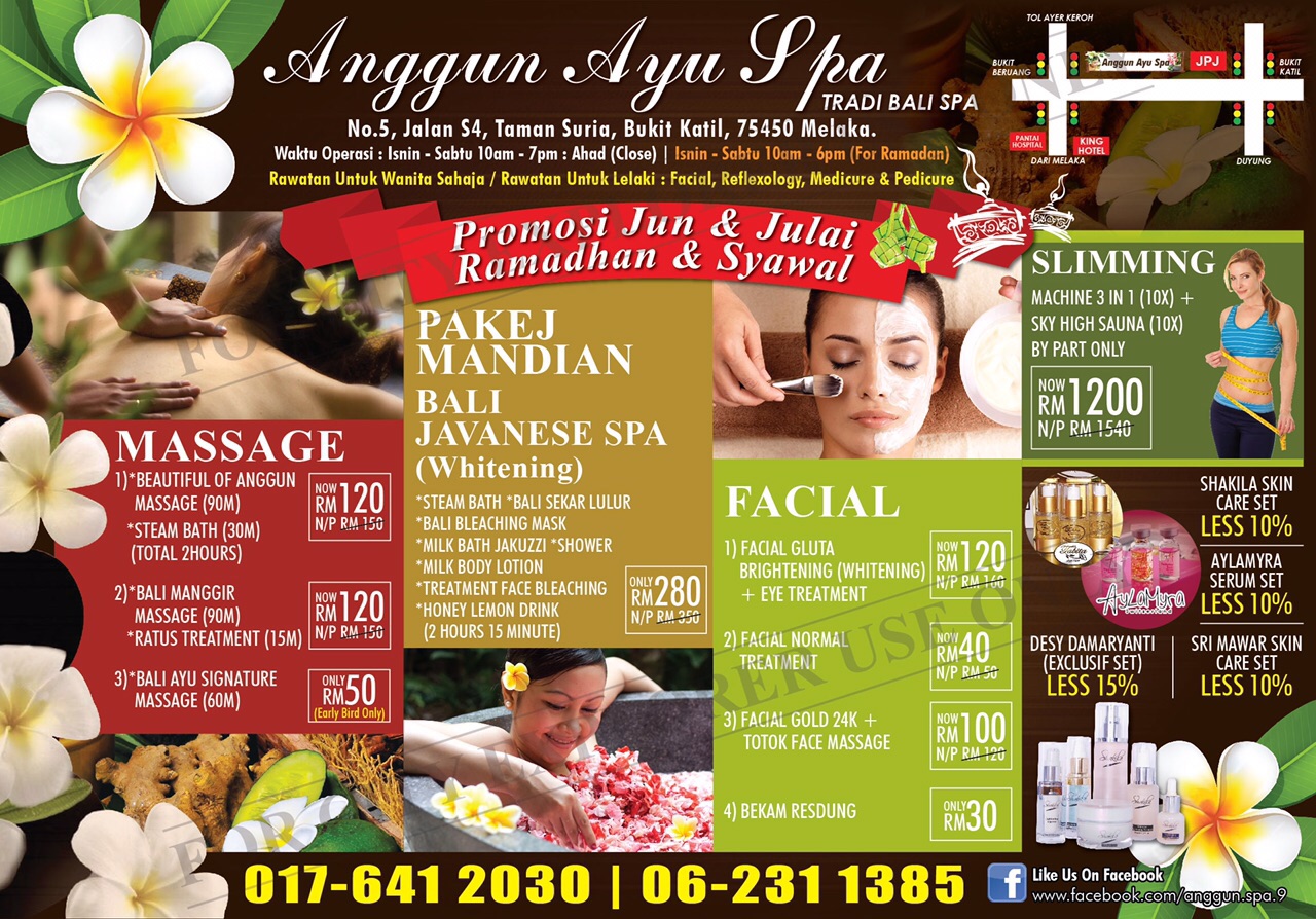 ~ Itsy Bitsy Itchy Typie Hand~: Anggun Ayu Spa Promosi Ramadhan ...