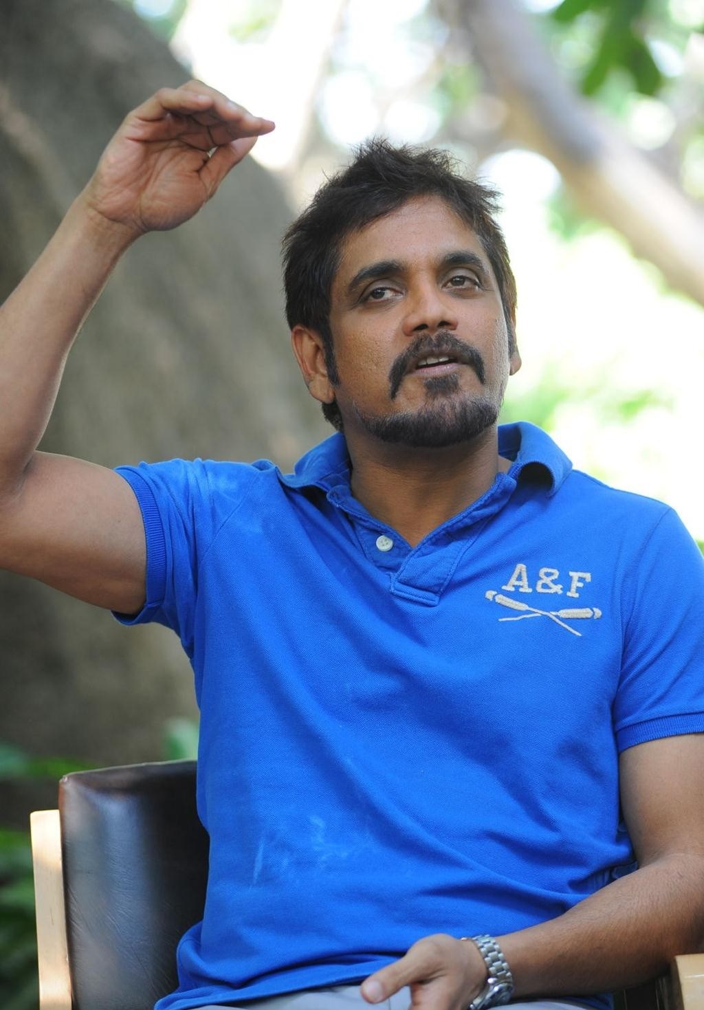 telugu cinema: Nagarjuna interview photos