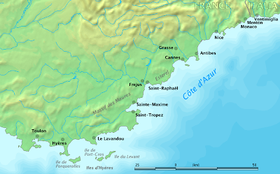 france: French Riviera Map Pictures